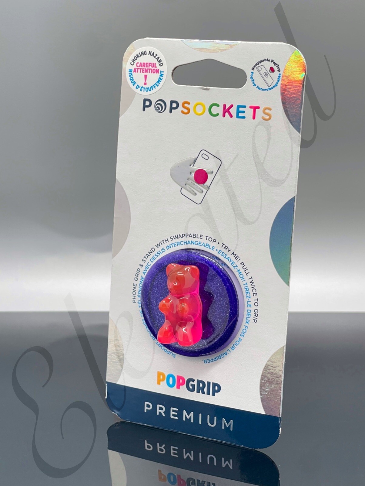 Authentic 3D PopSockets “Bon Bon Gummy Bear Purple Punch” Back Of Phone ...