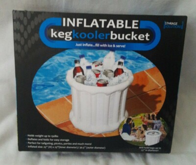 Inflatable Party Keg Cooler Ice Bucket for Cans Bottles Small Kegs ...