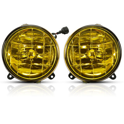 For 02-03 Subaru Impreza RS / WRX Yellow Lens Glass Fog Lights Set w ...