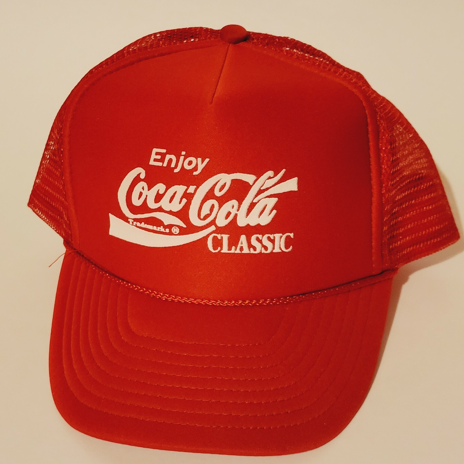 Vintage Coca Cola Classic Snapback Hat Red Adjustable… - Gem