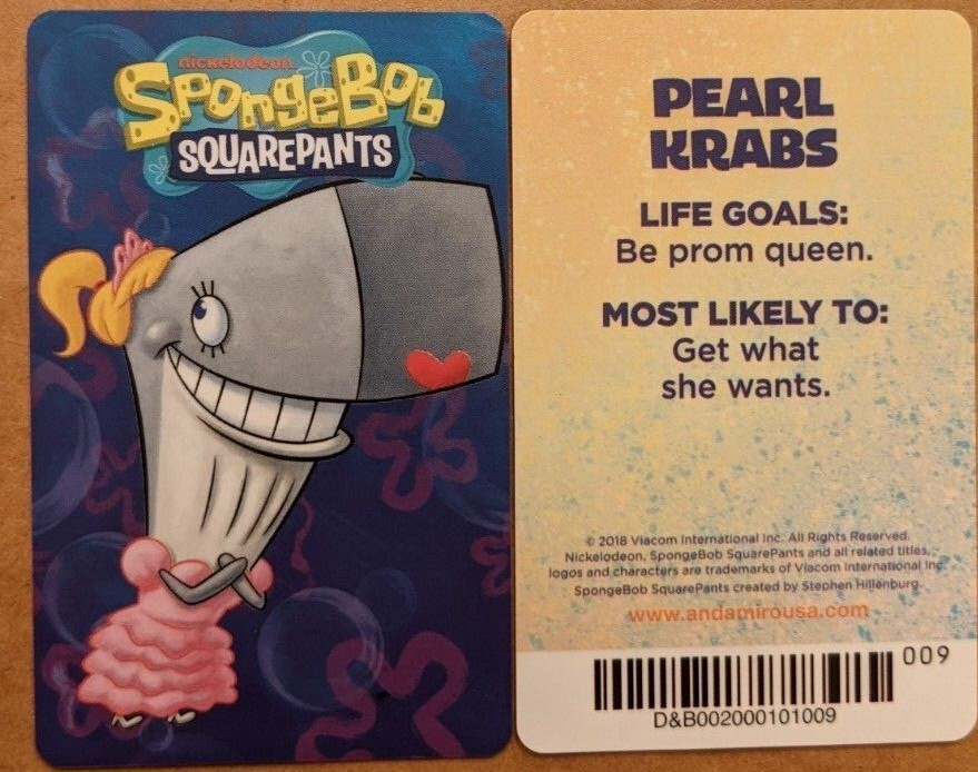 Spongebob Dave & Buster's Coin Pusher Single Cards | eBay