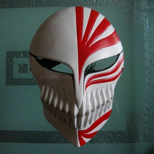 Bleach Ichigo Kurosaki Bankai Hollow Resin Mask Costume Halloween ...