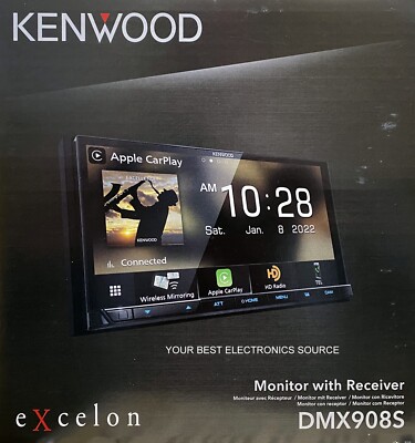 NEW Kenwood DMX908S 7" Screen Receiver, Wireless Android Auto & Apple ...
