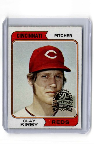 1974 Topps 50th Anniversary Buyback Heritage 2023 Clay Kirby Cincinnati ...