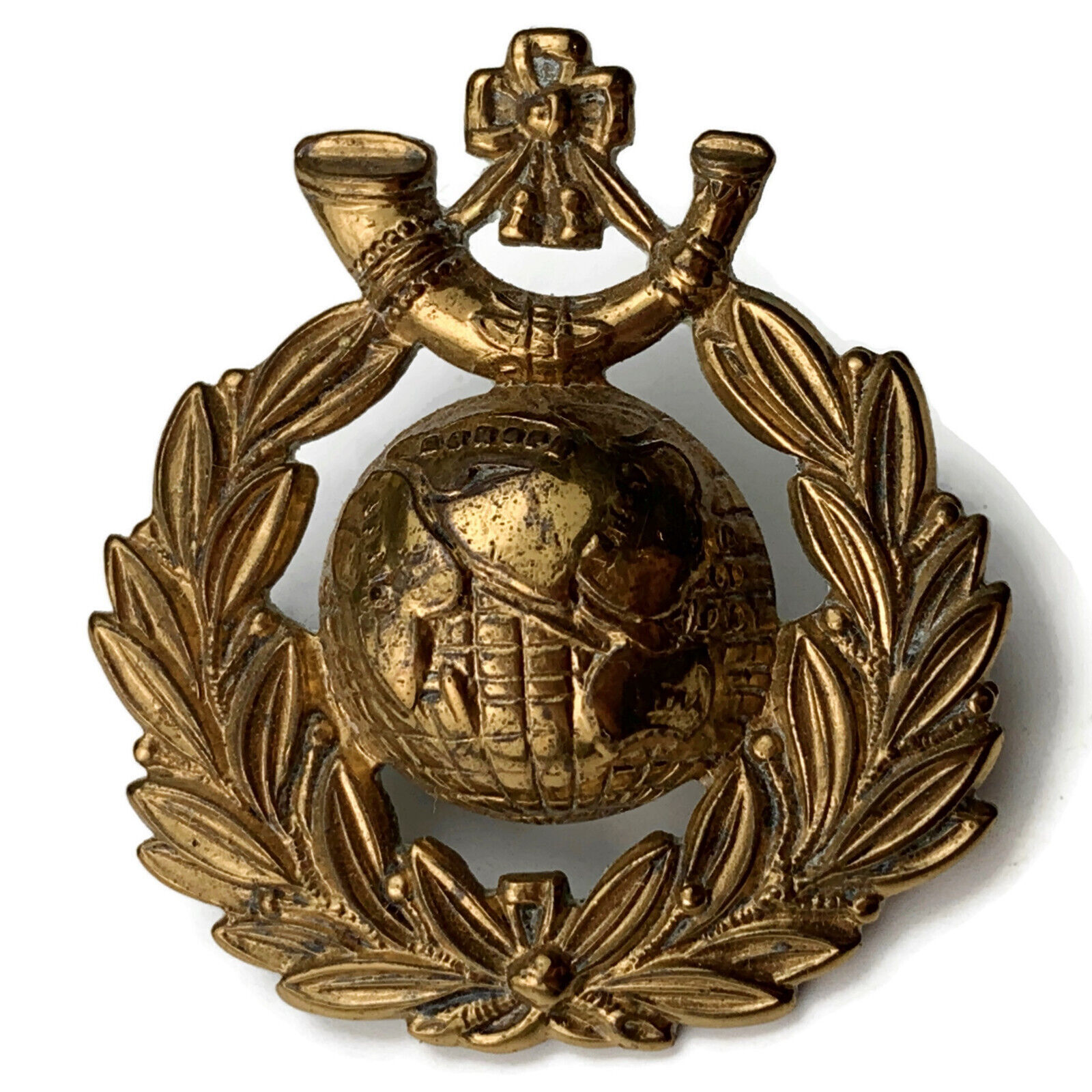 Original Royal Marines Light Infantry RMLI Regiment Marine Cap Badge ...