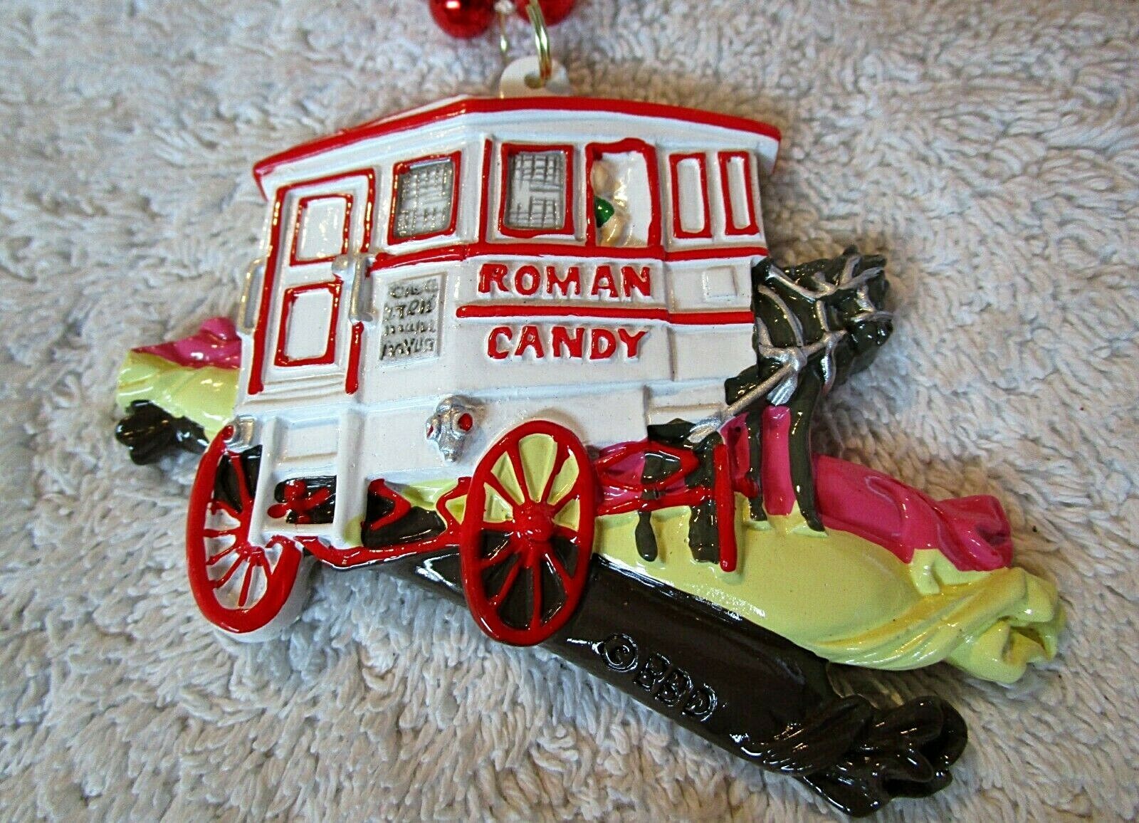 "ROMAN CANDY WAGON" MARDI GRAS BEAD TAFFY WAGON HORSE CARRIAGE (B757 ...
