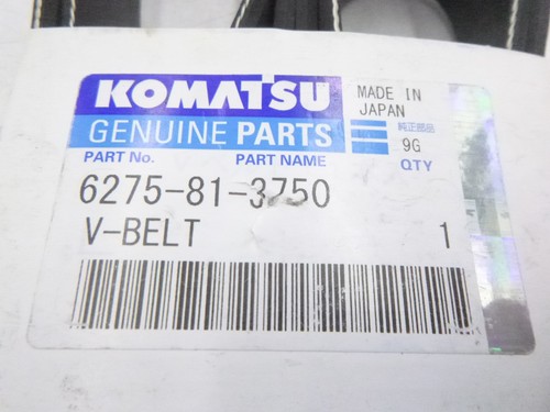 Genuine OEM Parts Komatsu V-Belt 6275-81-3750 for PC120-6 PC138US-10 | eBay