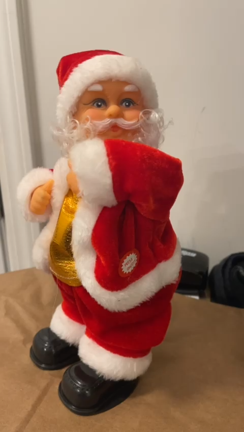 Twist Wring Santa Moving Dancing Santa Claus with Music Animated ...