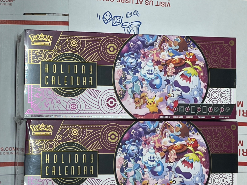 New Pokemon TCG Advent Calendar x1 w/ Surging Sparks & Destined Rivals ...