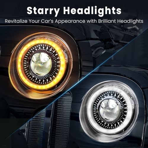 New 1000% Bright Anti-glare 7 Inch Led Headlights Round Compatible with Jeep 649910316780| eBay