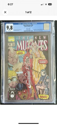 New Mutants #98 CGC 9.8 WP comic book | 1st Deadpool | Rare Mexican ...