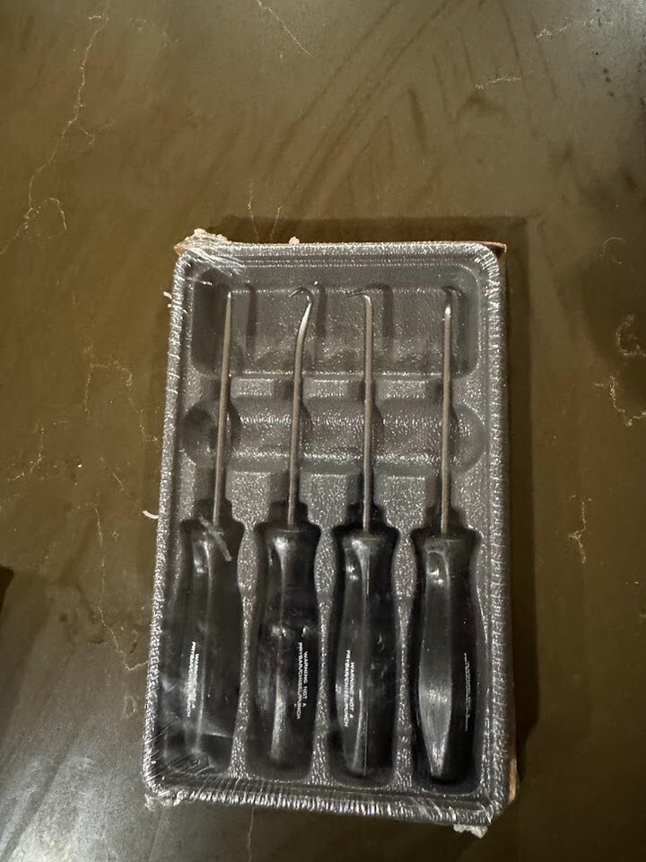 Snap-On 4pc mini handle awl hook and pick set ASA204B- pick your color ...