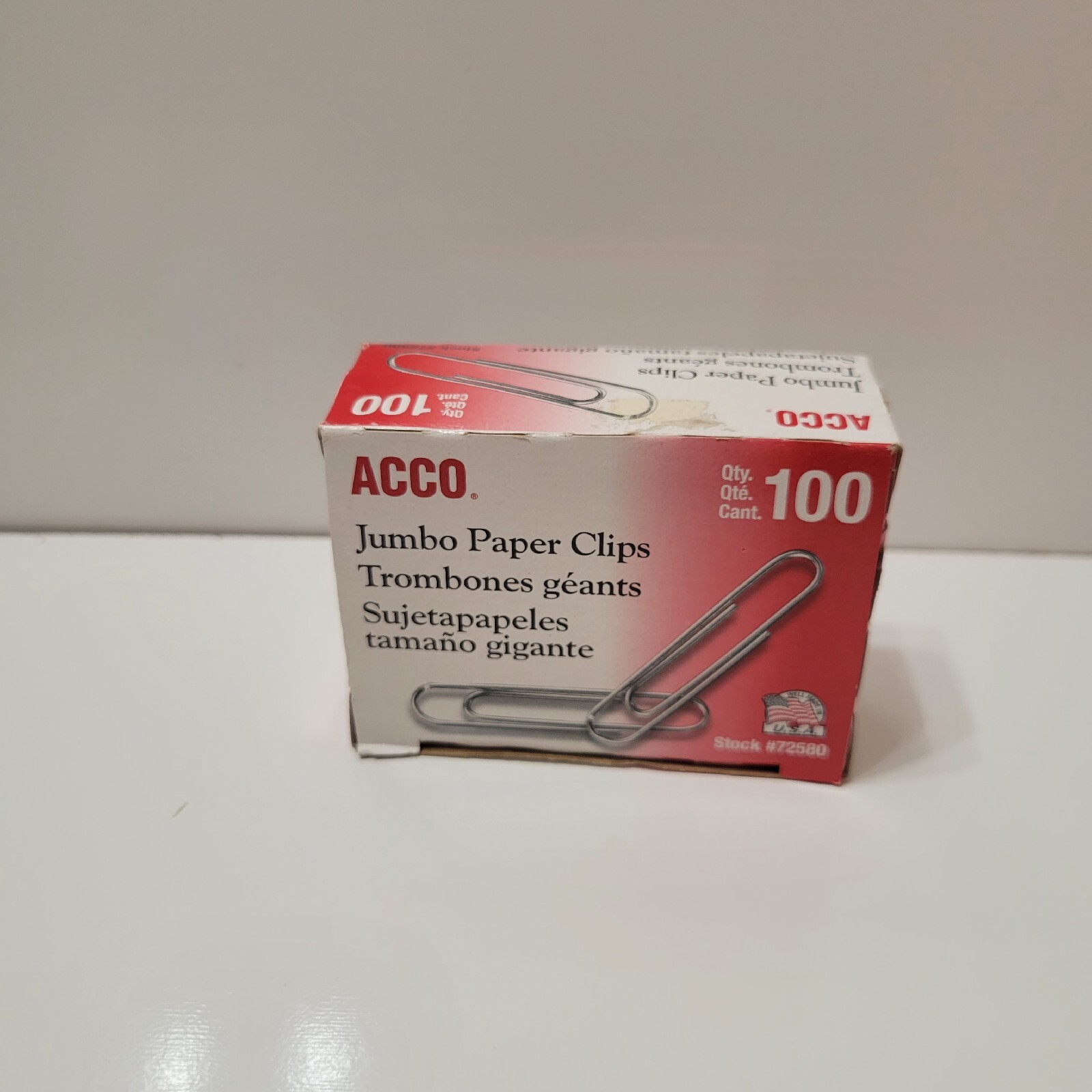 ACCO Jumbo Paper Clips, Standard Staples, Binder Clips 1/4 in, Many ...
