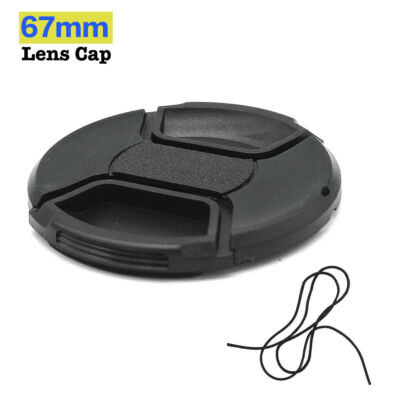67mm Snap-on Len Lens Cap Cover with Cord Filter Lens Cap for Nikon ...