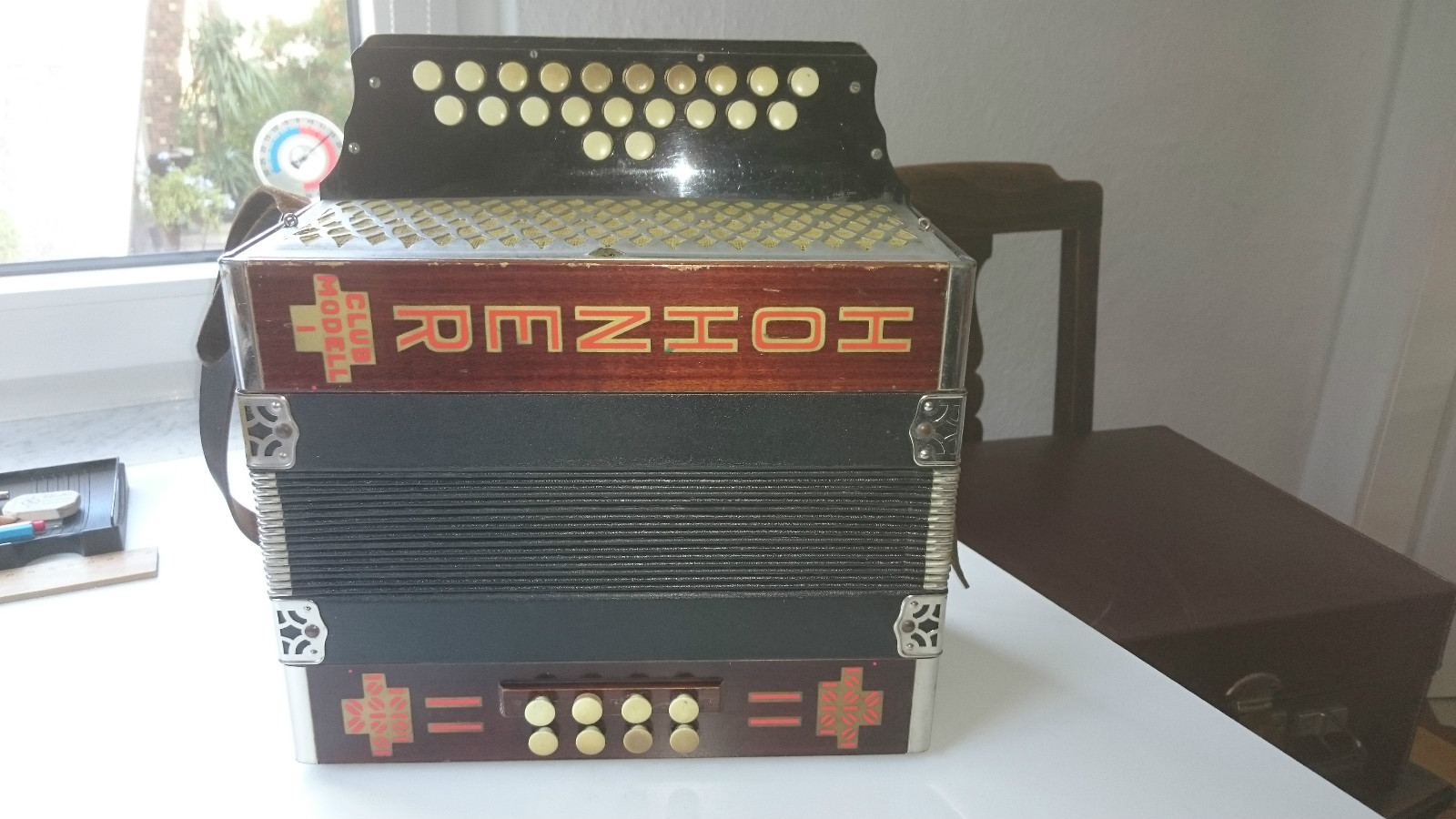 AKKORDEON HOHNER CLUB MODELL I IM KOFFER HOLZ 20.JHD | eBay.de