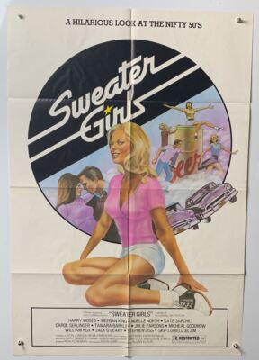 SEXY Meegan King SWEATER GIRLS Original RARE Movie Poster Sexploitation ...