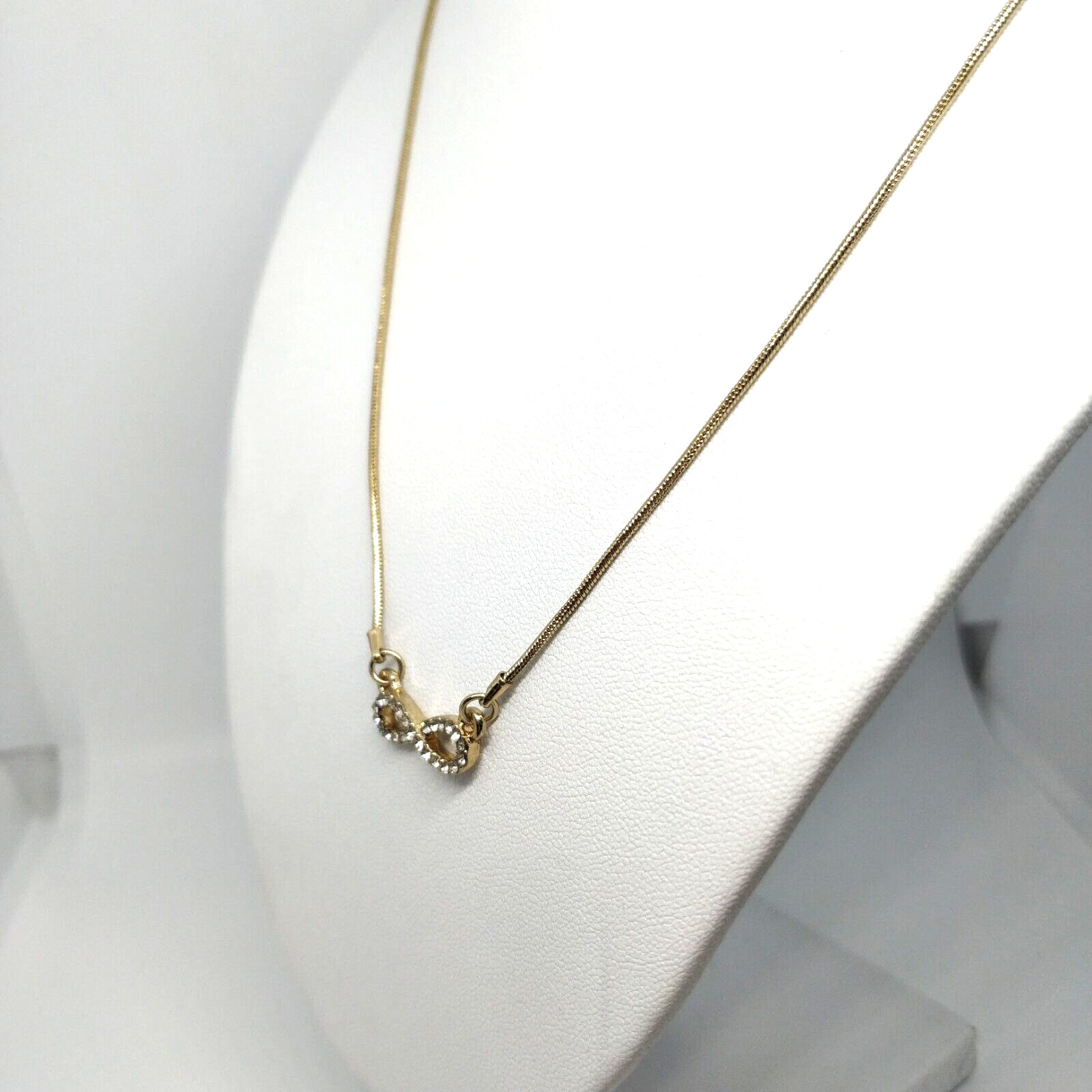 RJ Graziano-CN Infinity Symbol Crystal Necklace Gold … - Gem