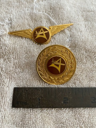 Vintage Airplane Airline Aviator Aeronautical Pilot Wings Badge Pin lot ...