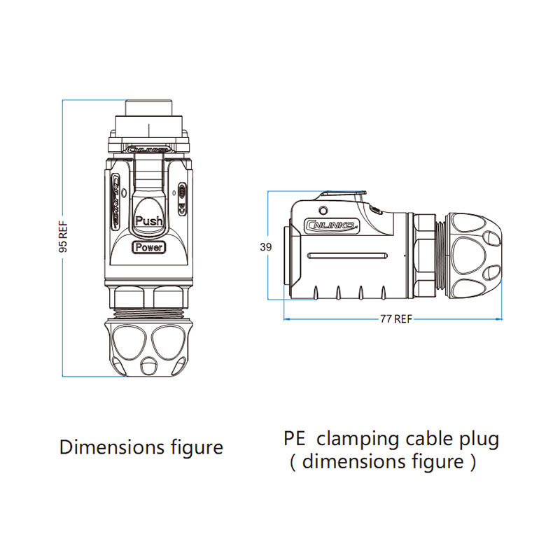 CNLINKO Circular Ethernet Industrial Connector RJ45 Male Plug Outdoor ...