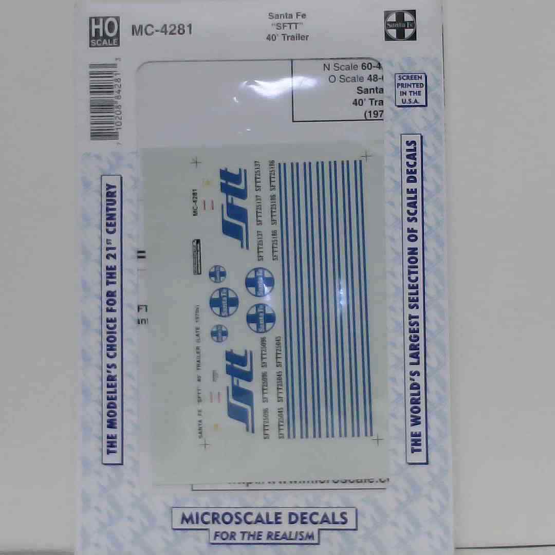 Microscale HO Scale Decals: ATSF Trailers | eBay