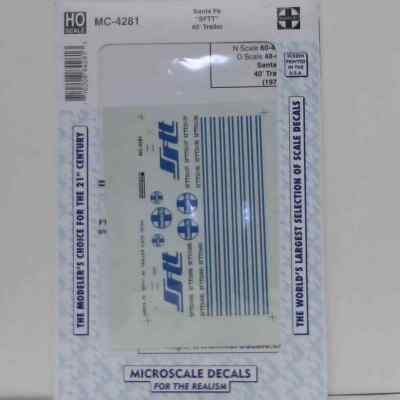 Microscale HO Scale Decals: ATSF Trailers | eBay