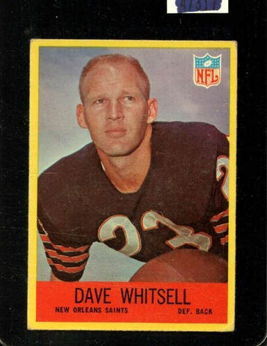 1967 PHILADELPHIA #130 DAVE WHITSELL VG (RC) SAINTS NICELY CENTERED ...