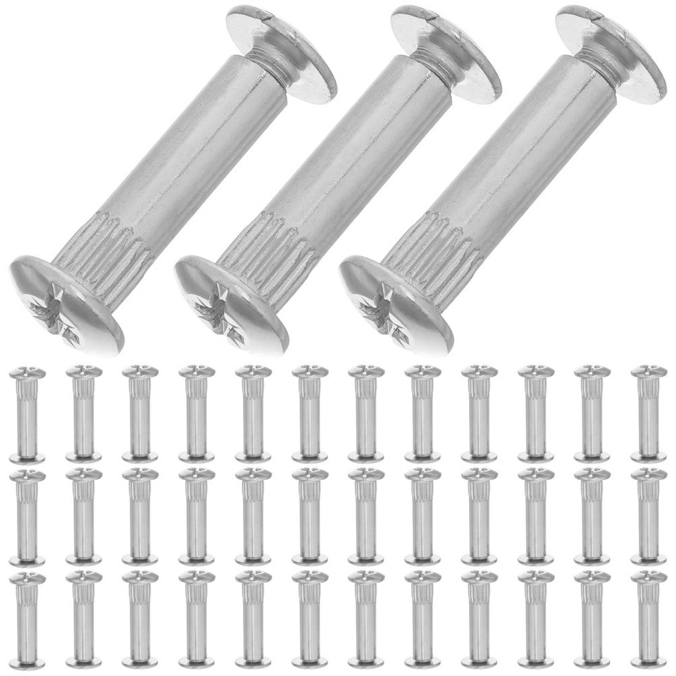 100 Pcs Binding Studs Cabinet Panel Connector Barrels Furniture ...