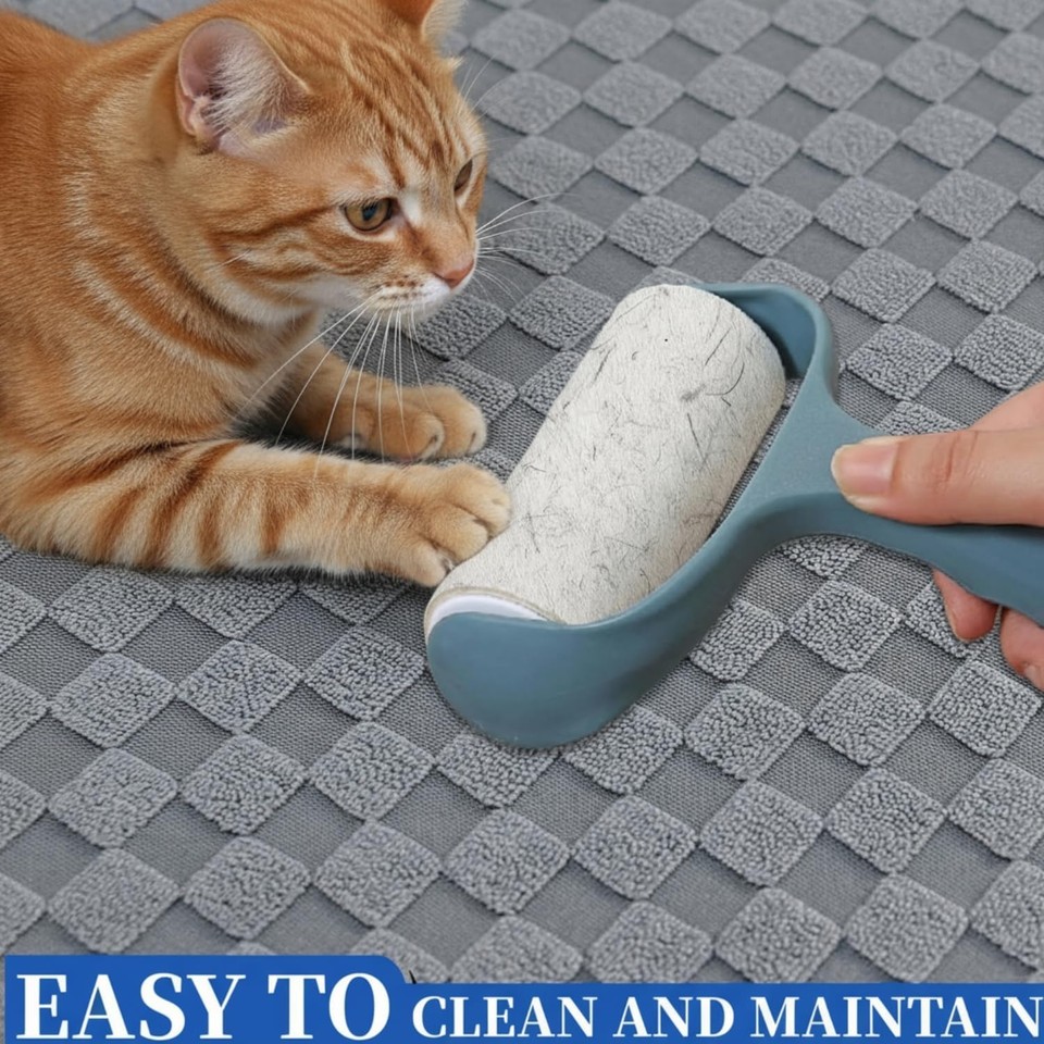 Elegant Checkered 2-Piece Chair Covers - High Stretch Slipcovers for ...