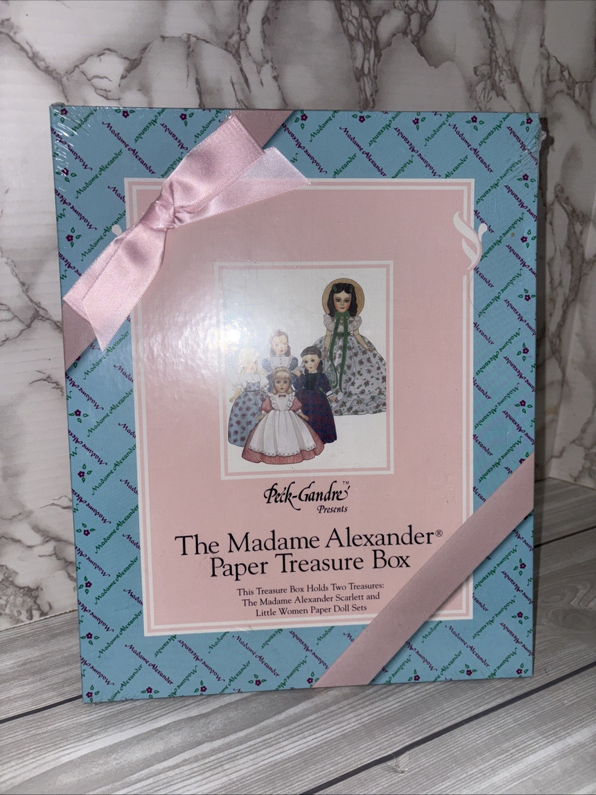1993 The Madame Alexander Paper Treasure Box Paper Doll Peck Gandre ...