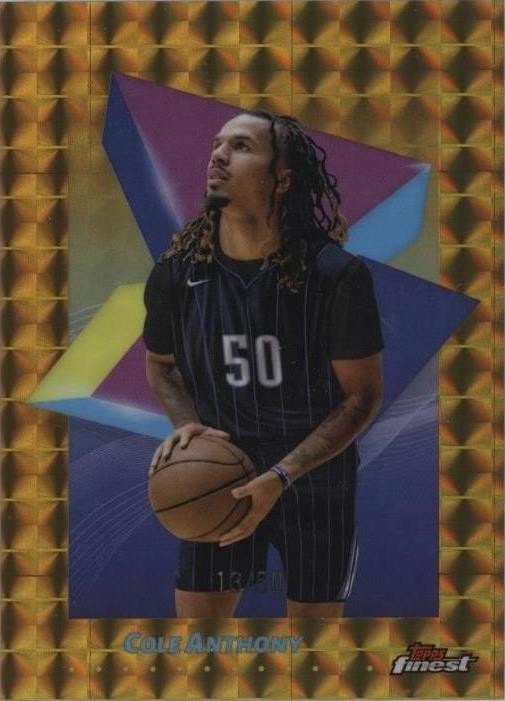 2024-25 Topps Finest - Common Cole Anthony, Cole Anthony #72 Gold ...