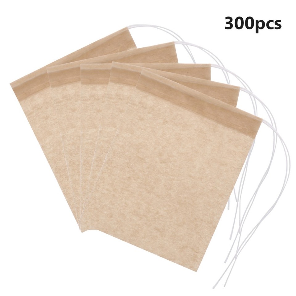 300 Pcs Tea Bag Disposable Filter Bags Tea-filters Strainer Coffee | eBay