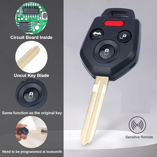 Car Keyless Entry Remote Key Fob For Subaru Impreza WRX XV Crosstrek ...