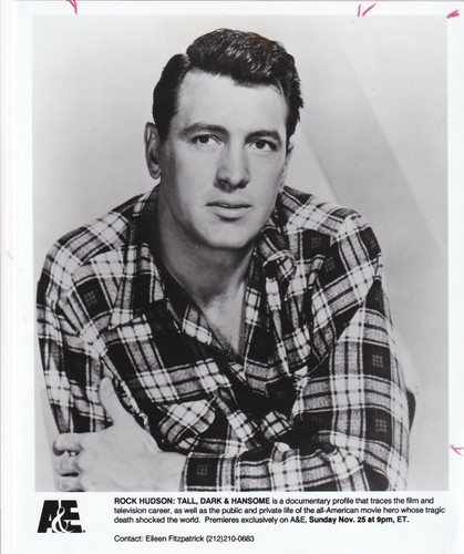 ROCK HUDSON HANDSOME FAMOUS ACTOR PORTRAIT 1990s ORIG VINTAGE PHOTO 391 ...