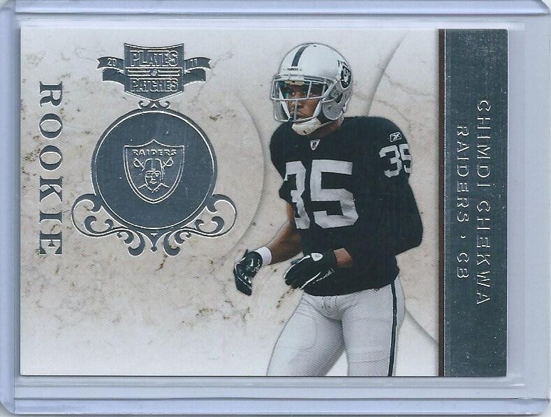 2011 PLATES & PATCHES SILVER #192 - CHIMDI CHEKWA RC #ED 051/100 | eBay