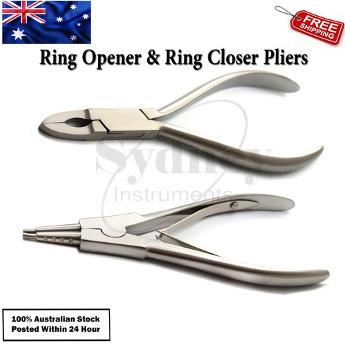 Professional Ring Opener Piercing Closer Body Art Surgical Pliers Set ...