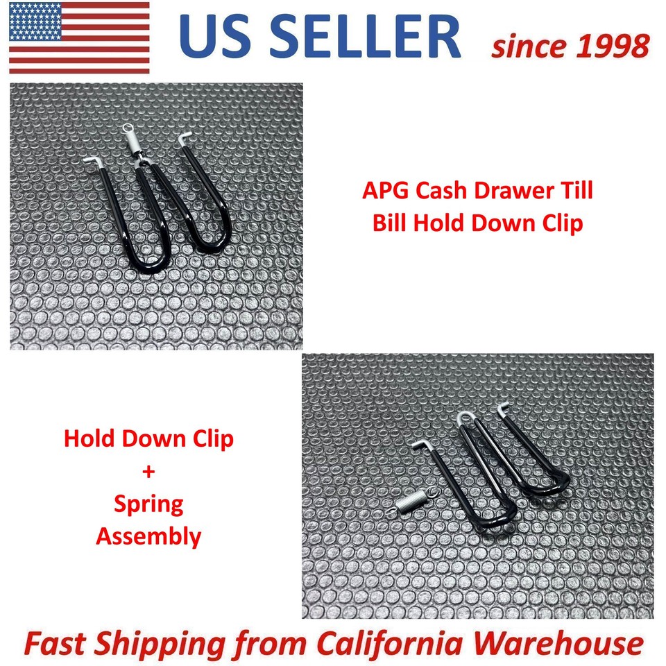 APG POS Cash Drawer Till Bill Dollar Hold Down Clip Holder Spring Part ...