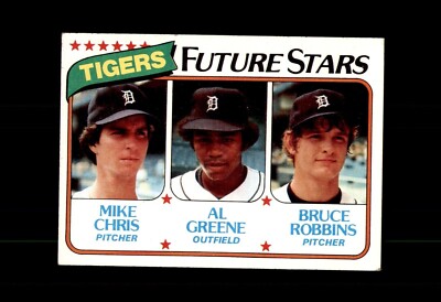 1980 TOPPS BASEBALL #666 TIGERS FUTURE STARS CHRIS, GREENE, ROBBINS | eBay