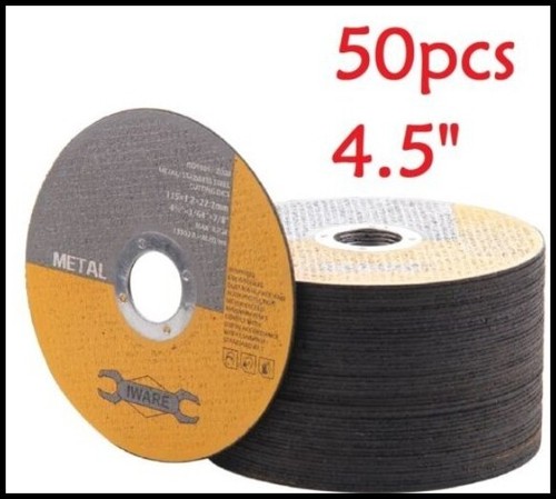 50 X METAL CUTTING DISKS SLITTING DISCS 115MM 4.5 INCH x 1.2mm x 22.2mm ...