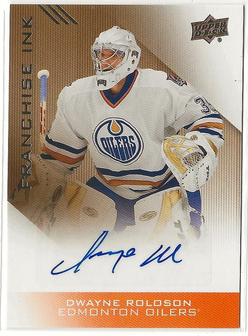 2013-14 Upper Deck Edmonton Oilers - Franchise Ink #FI-DR Dwayne ...