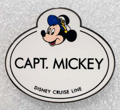 Captain Mickey Name Tag Cruise Line DCL Cast Disney Pin B02 | eBay