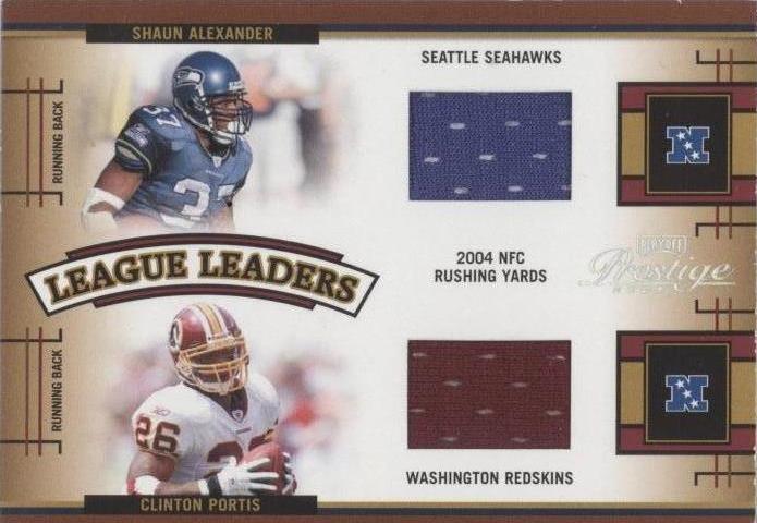 2005 Playoff Prestige - League Leaders Shaun Alexander, Clinton Portis ...