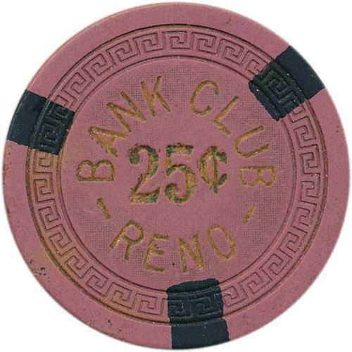 Bank Club Casino Reno Nevada 25 Cent Chip 1942 | eBay