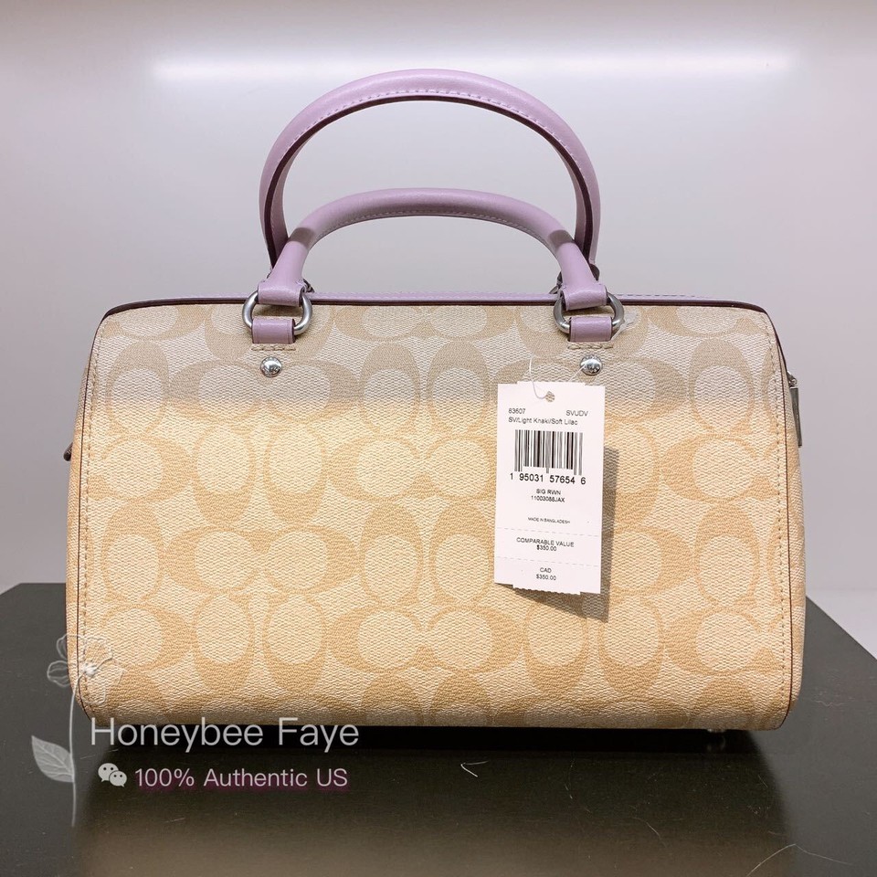 NWT Coach Rowan Satchel In Signature Canvas 2025 CV961/CV962/cw376 | eBay