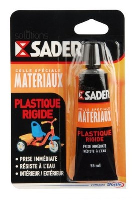 Colle plastique rigide PVC ABS résiste à l'eau 55ML SADER | eBay