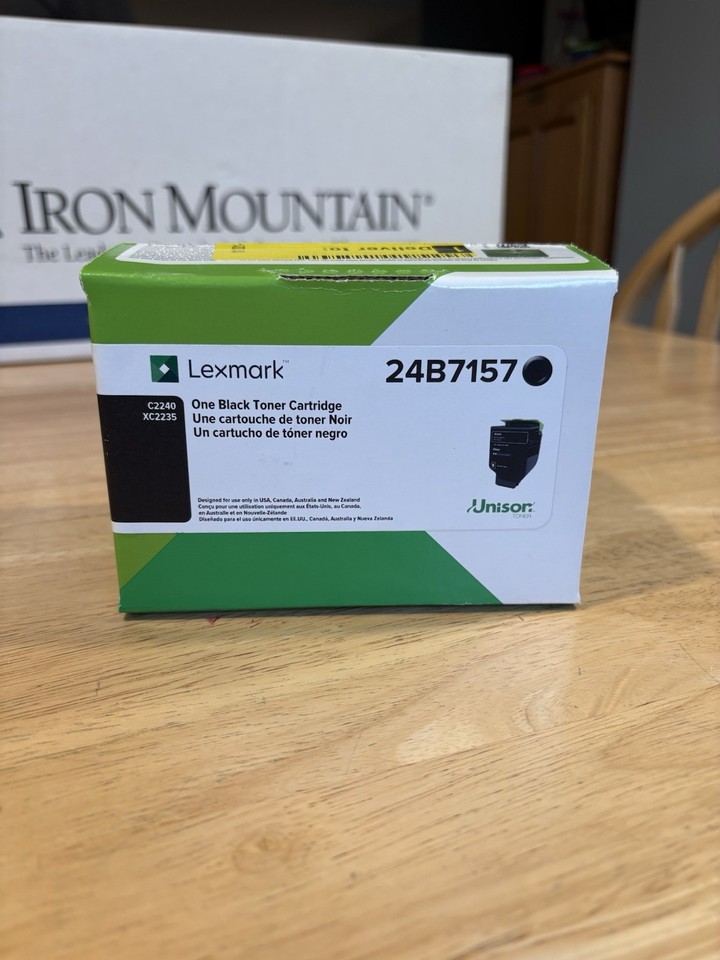 Lexmark 24B7157 Black Toner Cartridge C2240 XC2235 Genuine OEM New ...
