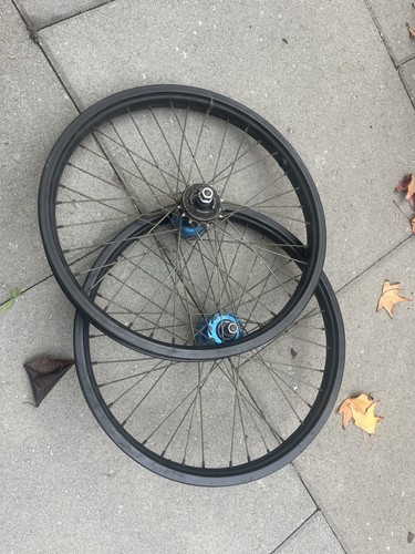 Old School Bmx Black 20 Inch Acs Z Wheels Sealed Blue Hubs | eBay