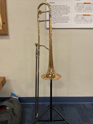 XO 1634RLT Professional Tenor Trombone - Rose Brass Bell - Gold Lacquer ...