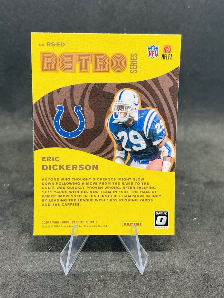 2020 Donruss Optic Eric Dickerson Retro Series #RS-ED Indianapolis ...