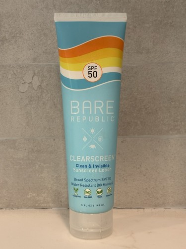 Bare Republic Clearscreen Sunscreen SPF 50 Sunblock Body Lotion, Water Resistant | eBay