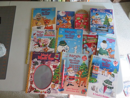 11 Rudolph the Red-Nosed Reindeer Holiday Christmas Coloring Books ...